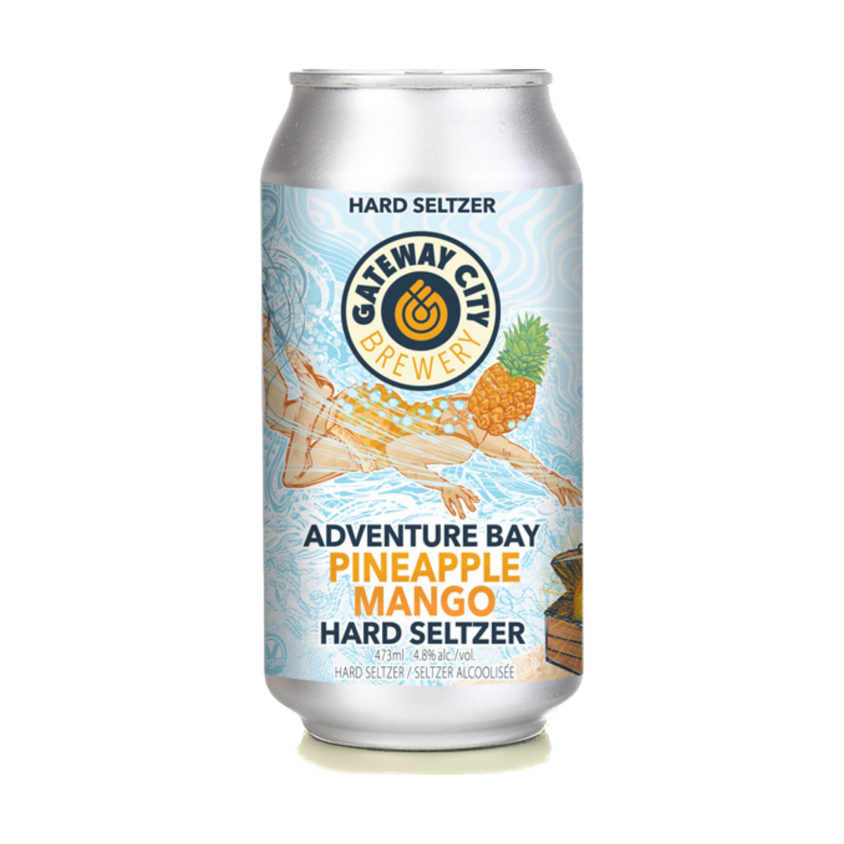 Adventure Bay - Pineapple Mango Seltzer - 355ml – Gateway City Brewery