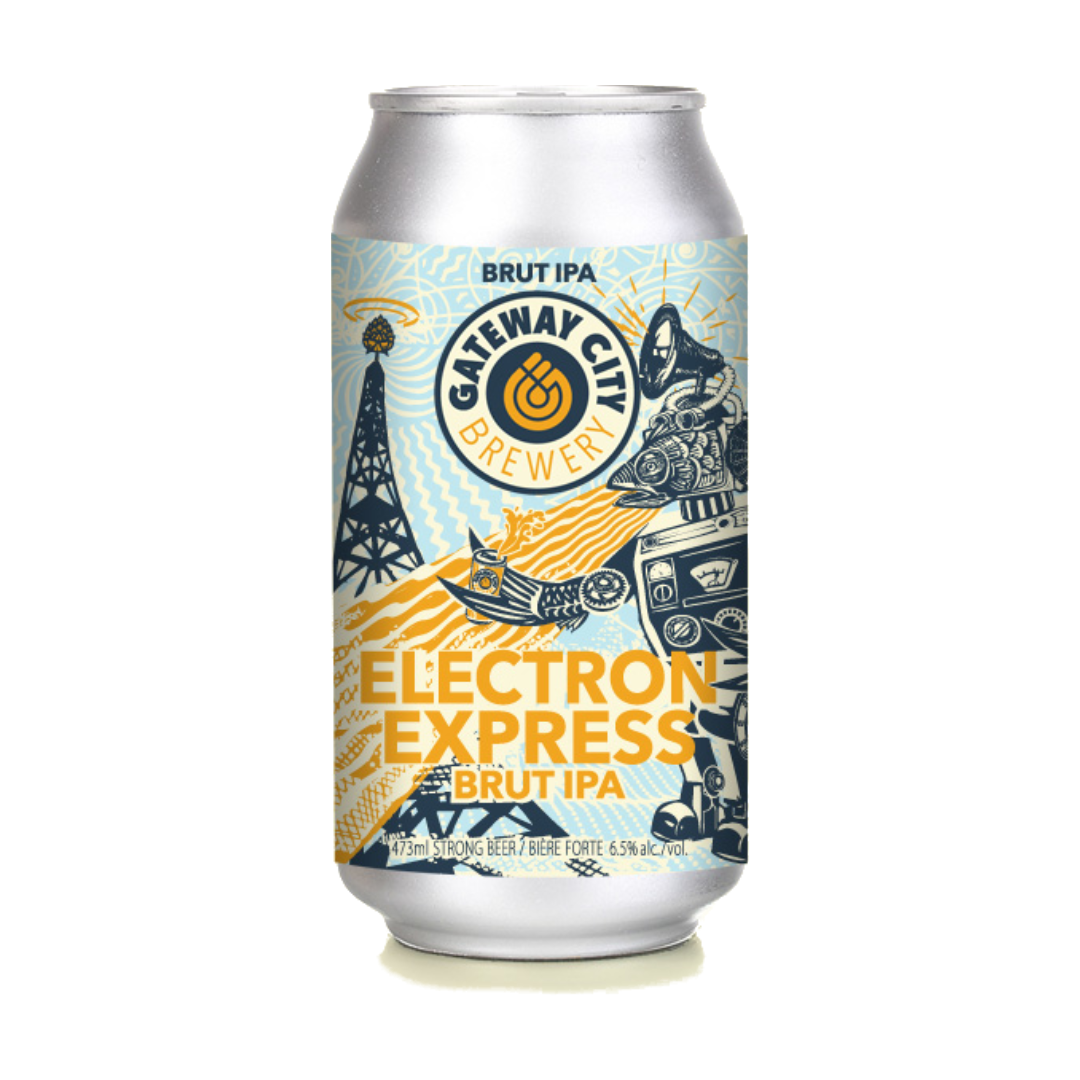 Electron Express - Brut IPA - 473ml – Gateway City Brewery